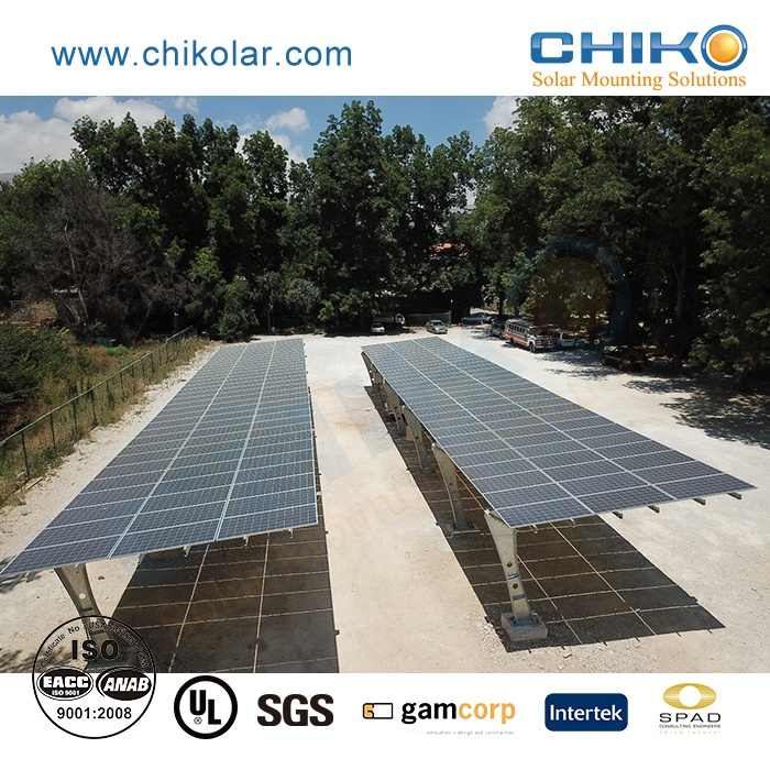Waterproof design solar mounting structure for aluminum carport pv ...