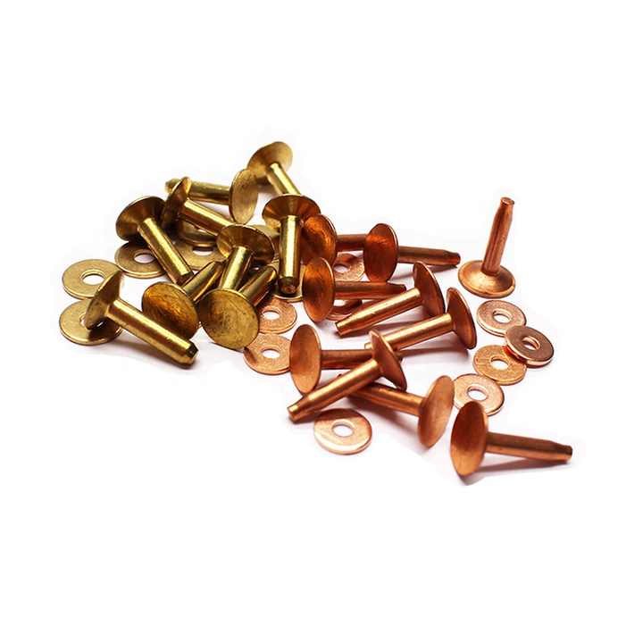 Solid Brass Rivets For Leather
