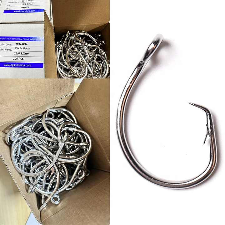 Custom Stainless Steel Big Game Sea Tuna Fishing Hooks 39960 Shark ...