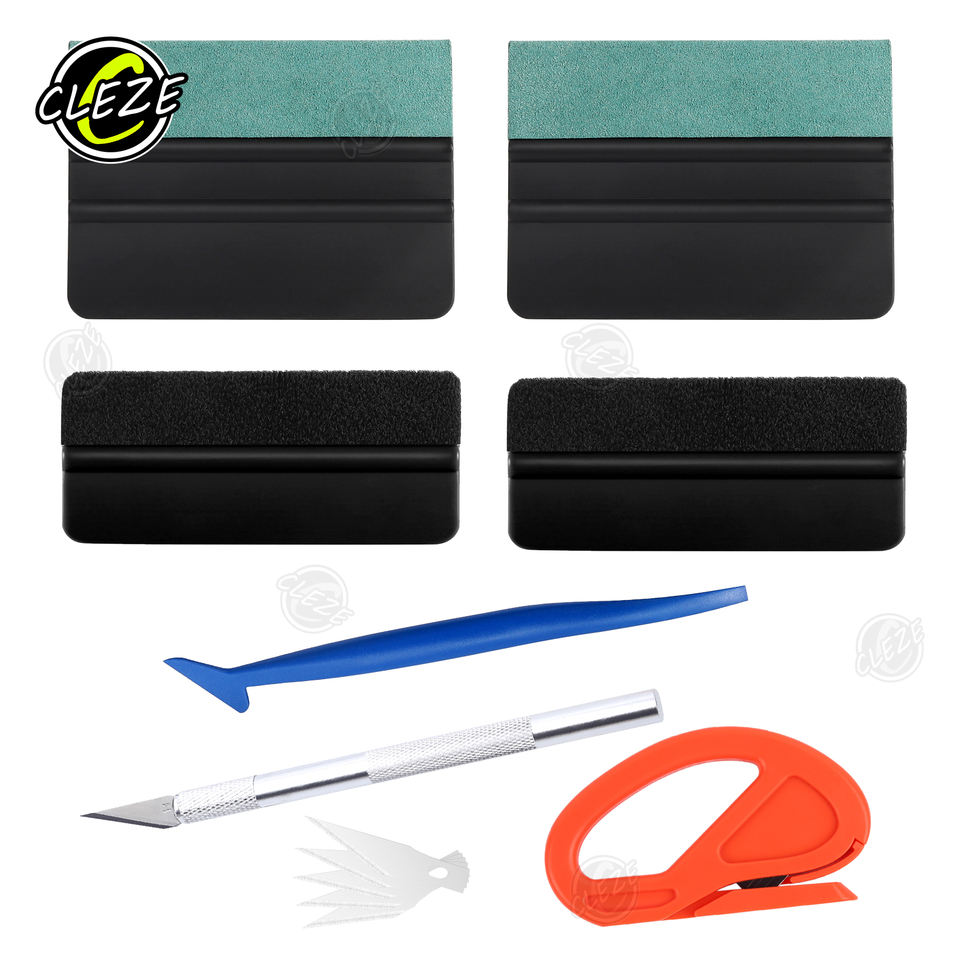 CLEZE Window Film Tools Tinting Craft Vinyl Wrap Tools Set Wrapping Kit ...