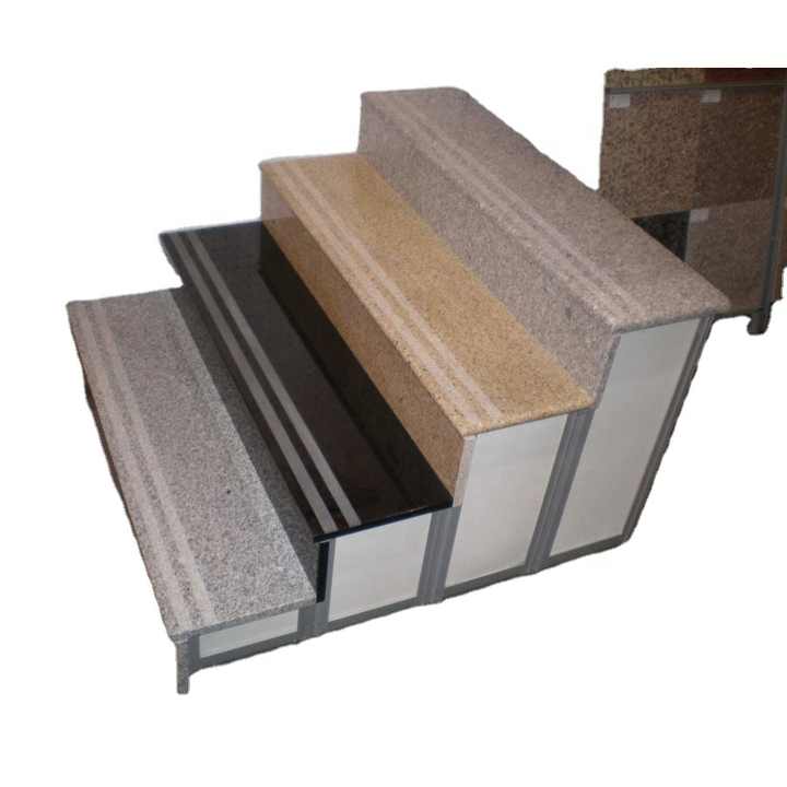 Natural Stone Straight Stairs Anti-Slip Granite Design for Indoor and ...
