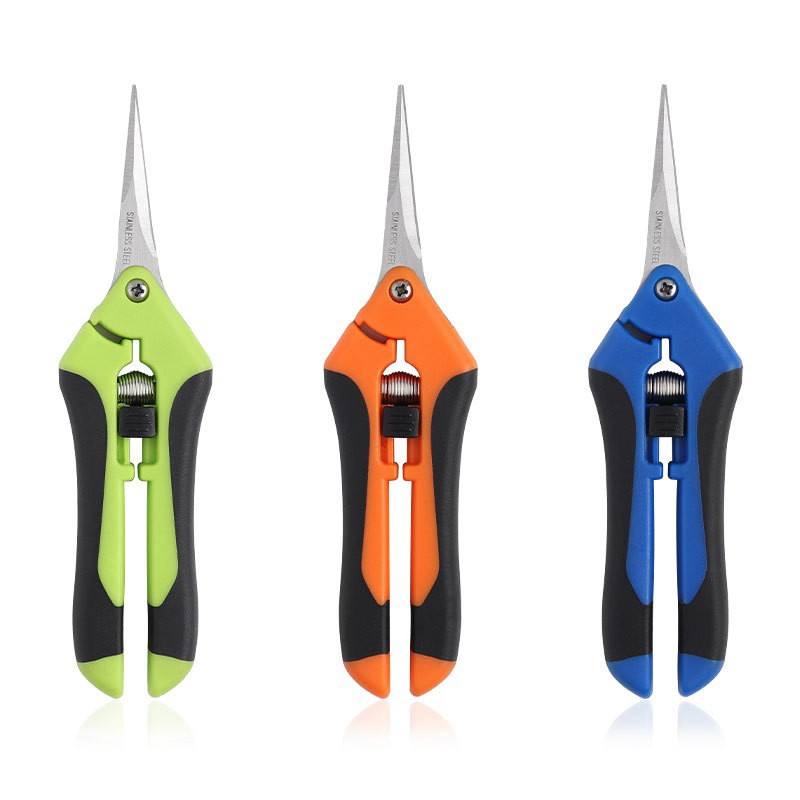 Small Stainless Steel Hydroponic Garden Scissor Pruner with Plastic ...
