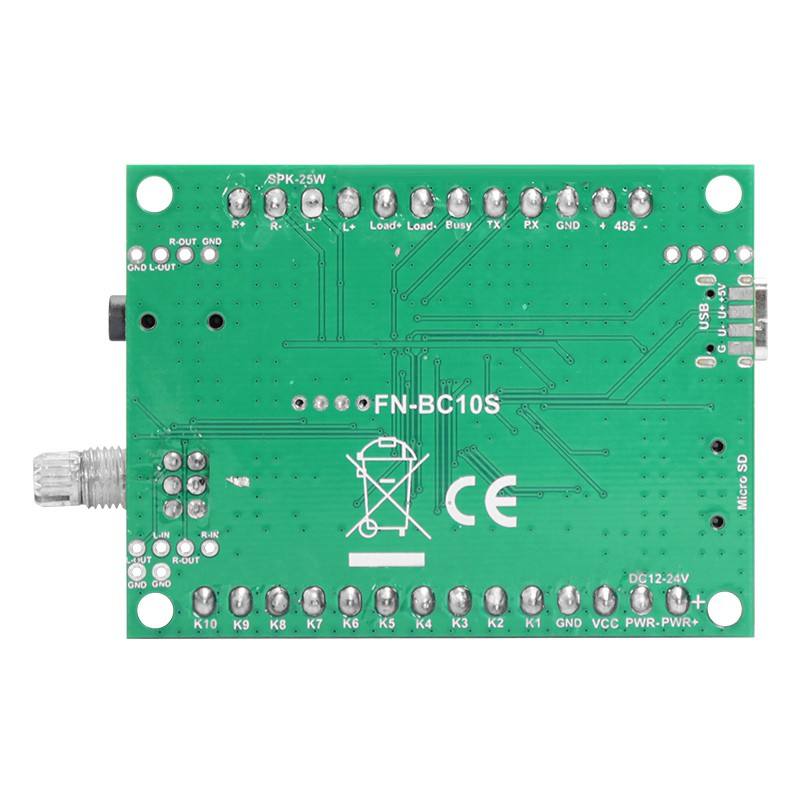 FN-BC10S Triggerable Audio Player Sound Board for Museum Exhibits RS485 ...