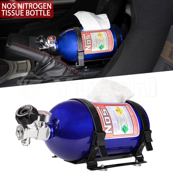 JDM Style NOS Nitrogen Gas Cylinder Tissue Box - Car Office Decor