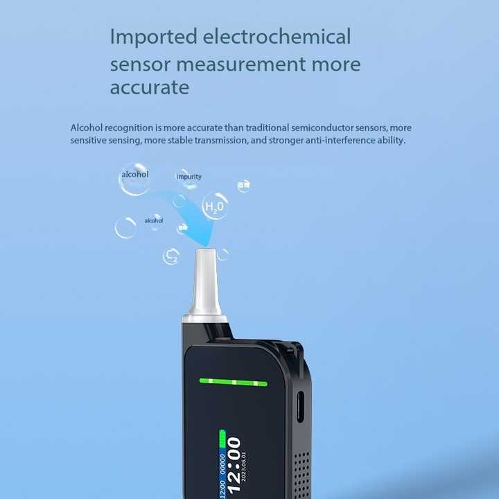 Portable Alcohol Tester Electrochemical Sensor Alcohol Breathalyzer ...