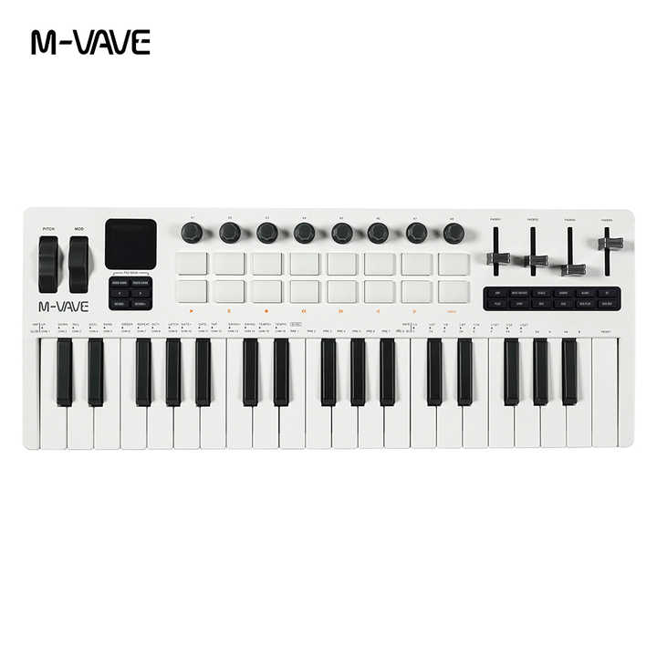 M-vave SMK-37 PRO Mini MIDI Keyboard - 37 Velocity Sensitive Keys