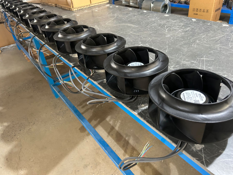 ZBM Industrial 220V Backward Centrifugal Blower Fans Low Noise Compact ...