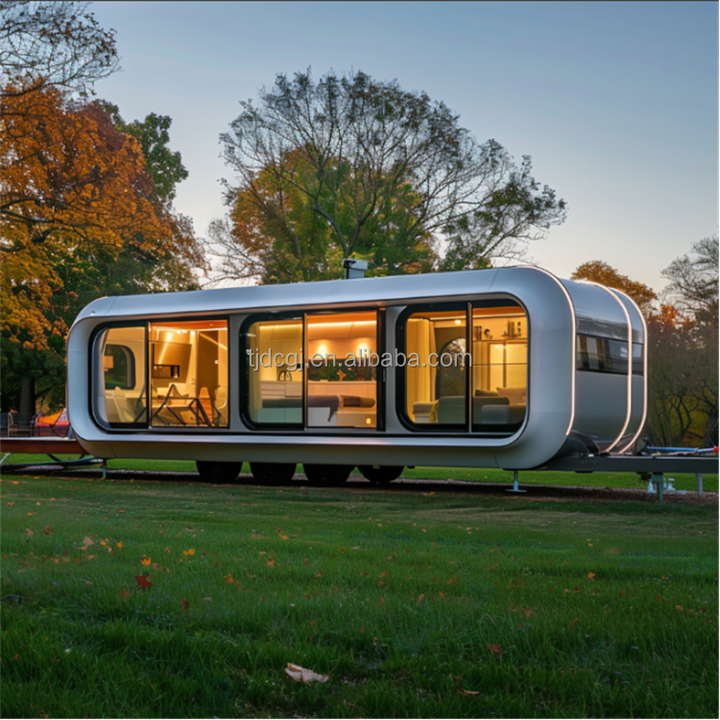 Luxury Eco Foldable Prefab Tiny House Outdoor Capsule House Airship Low ...