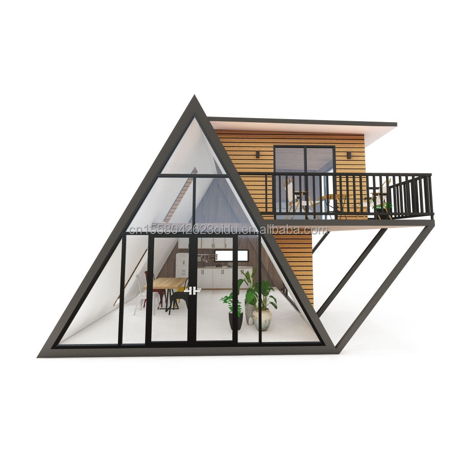 Triangle Shape Structure Prefab Container House - Two Bedroom