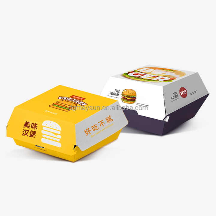 Custom Clamshell Food Packaging - Bio-Degradable Kraft Paper