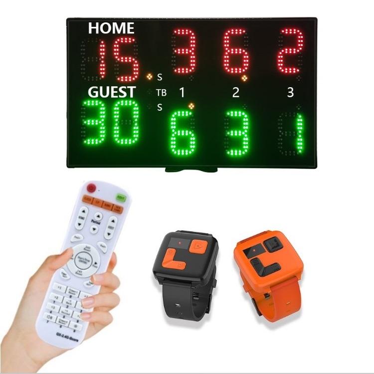Dual Control LED Tennis Scoreboard - Rechargeable Indoor Padel Court ...