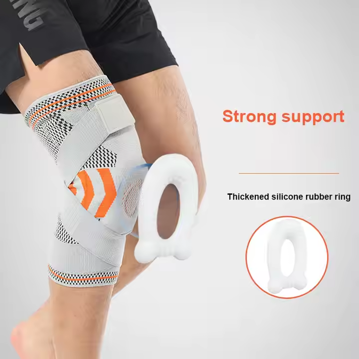 Knee Support Brace - Double Strap with Silicone Stabilizers