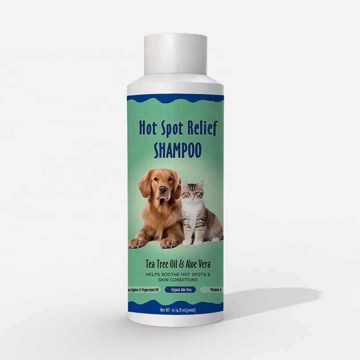 Custom Dogs & Cats Hot Spot Relief Shampoo Private Label Natural Dog ...