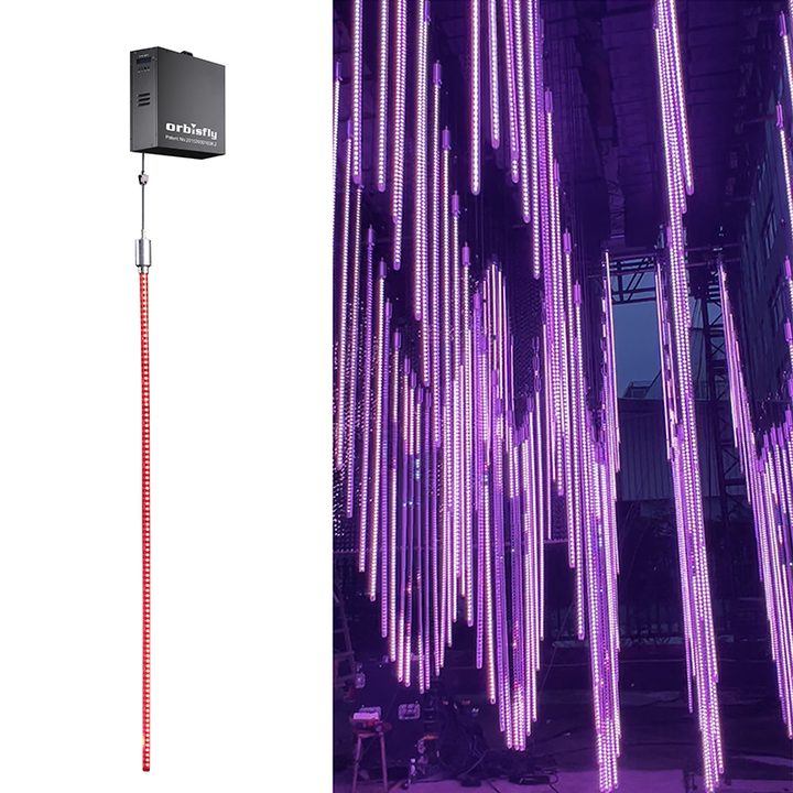 Network Kinetic Motors Hoist Led pixel Tube Light Dmx 360 Winch Light ...