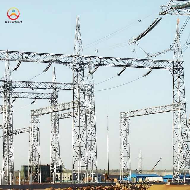 High Voltage Transmission Line Substation Structure Steel and ...