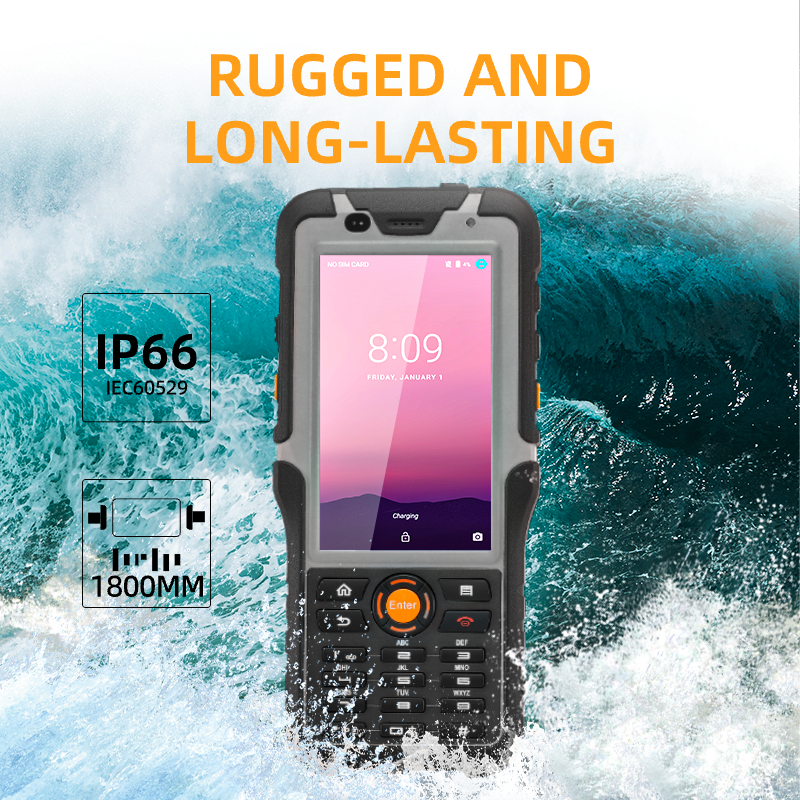 For HUGEROCK R50UB 4.5 Inch Handheld Industrial Rugged PDA 2D Barcode ...