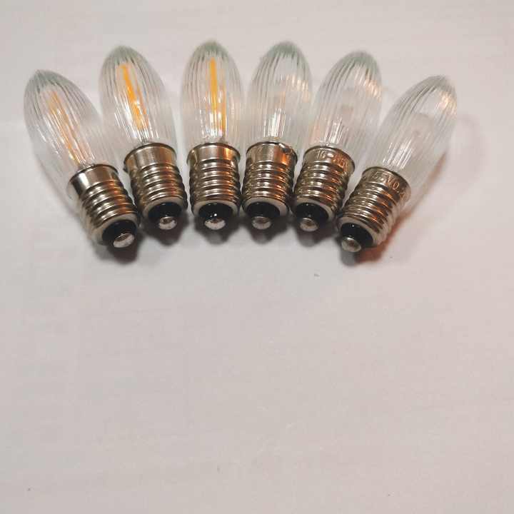 E10 C6 Candle Bridge LED Christmas Decoration Bulb 8-55V0.2W