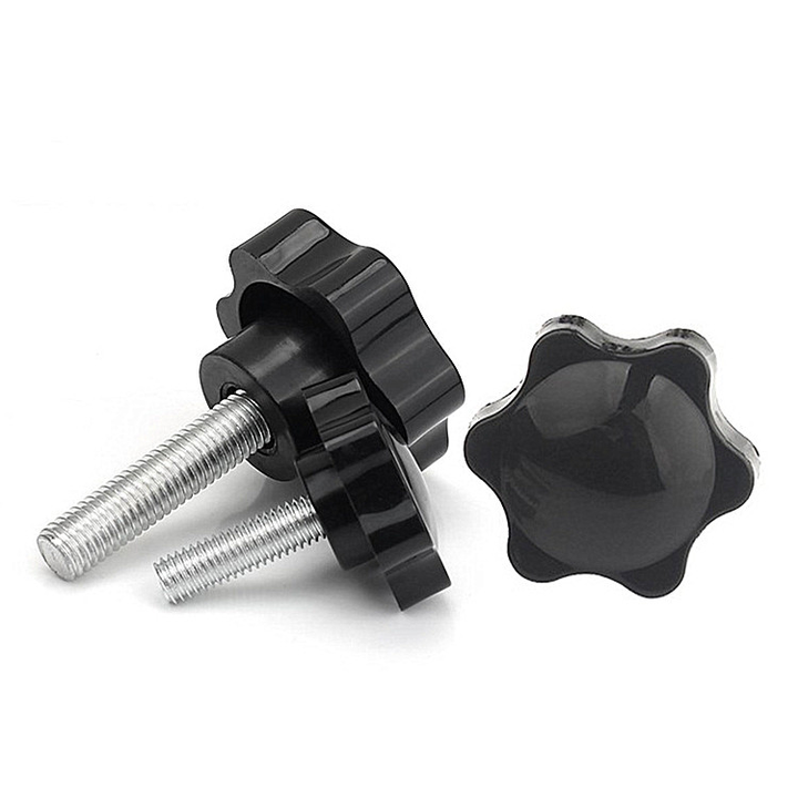 Black Plastic Star Knob Head Bolt For Adjusting Height - Buy Plastic ...
