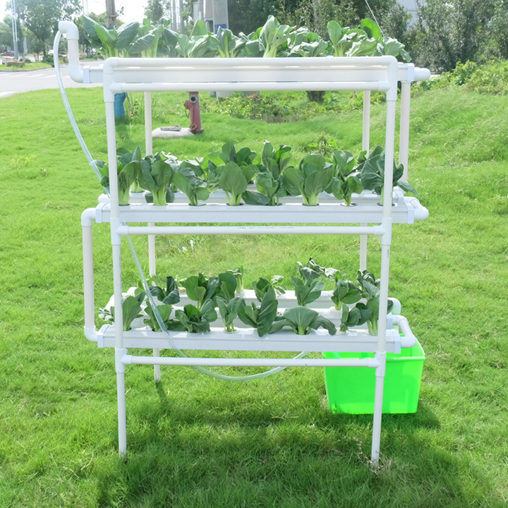 Skyplant Pvc Square Pipe Nft Vertical Garden Small Home Hydroponics Low ...