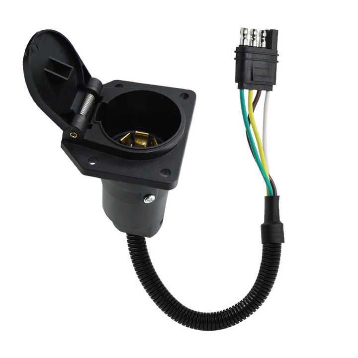 SAE 4-Core RV Trailer Wiring Harness Power Cable SAE 4-Pin Socket ...