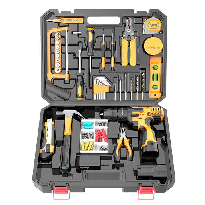 New Portable Cordless Drill Set Brushless Lithium Tools Set Lithium ...