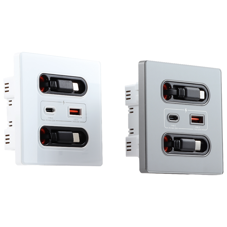 86-type Wall USB Socket PD Fast Charging 20w Type-C Socket Comes with ...