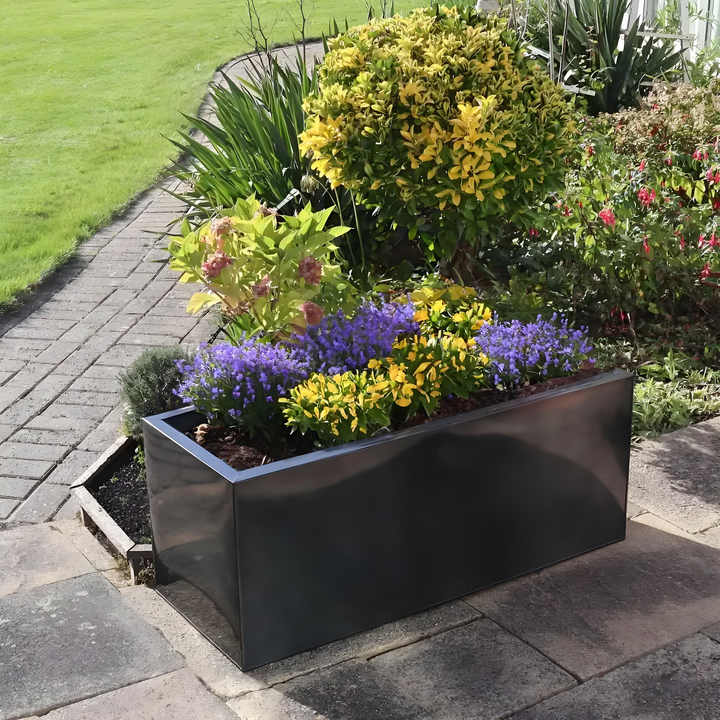 Mediterranean Metal Flower Pot for Villa Courtyard & Outdoor Dining ...