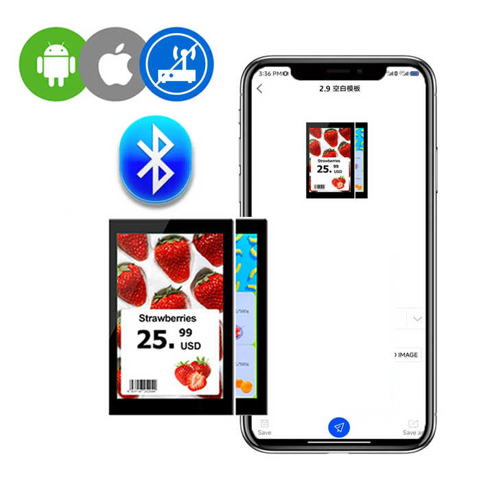 11.6 esl ip67 waterproof Electronic Shelf Label Wifi Price Tag Esl ...