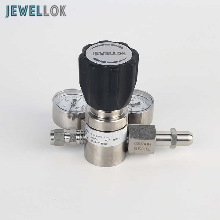 ISO Certified High Purity SS316L Cylinder Single Stage Pressure ...