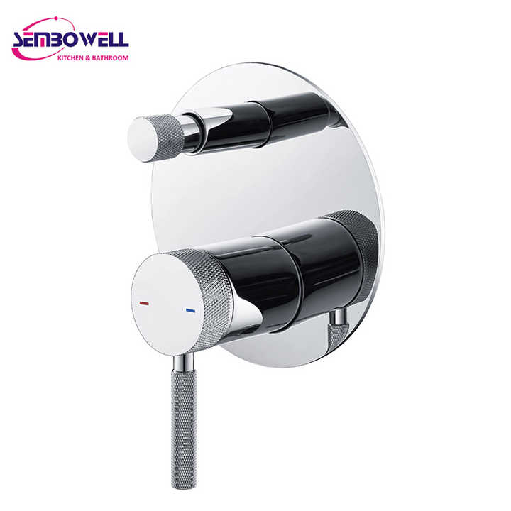 Lead Free Watermark Round Matte Black Finish Pin Handle Bath and Shower ...