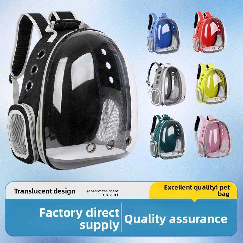 Portable Large Capacity PVC Cat Carrier Backpack with Ventilation Space ...