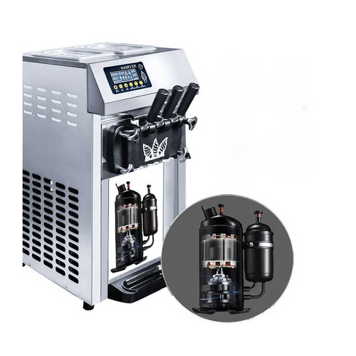 Soft Serve Ice Cream Machine Commercial Ice Scream Machine New Hard Ice ...