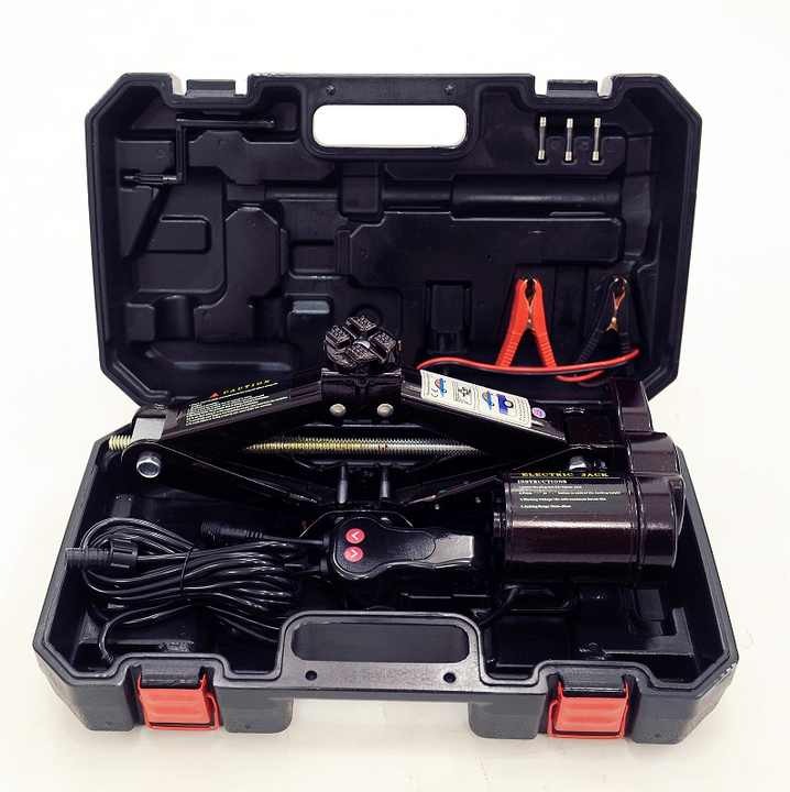 3T 35CM 100W 12V aluminum mobile mechanical car electric scissor jack ...