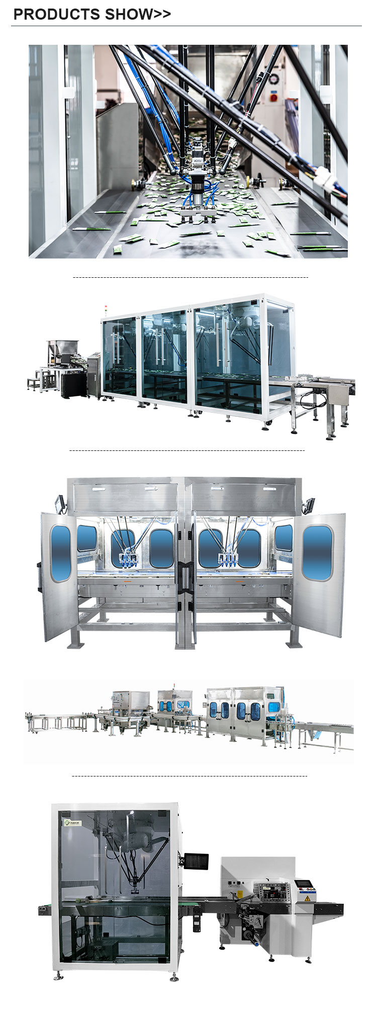 Pick & Place Robot Delta Arm Price Automated 3 Axis Delta Robot Case Packer Products from ...