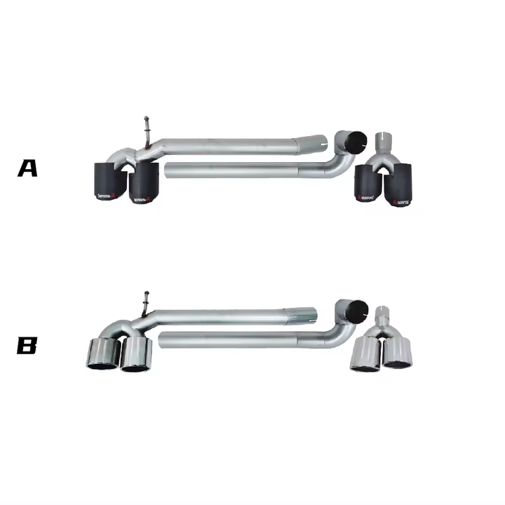 Exhaust Pipe Modified Carbon Fiber M5 Stainless Steel Tailpipe Suitable ...