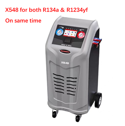WONDERFUL X548 R134a /R1234yf Refrigerant Recovery and Filling Machine for Both Oil/electric Car ...