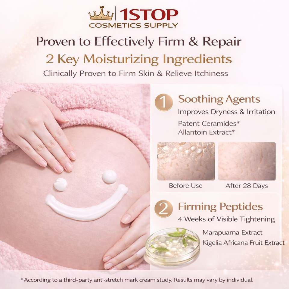 Organic Light-Weight Stretch Mark Vanishing Cream Shea Butter Herbal ...