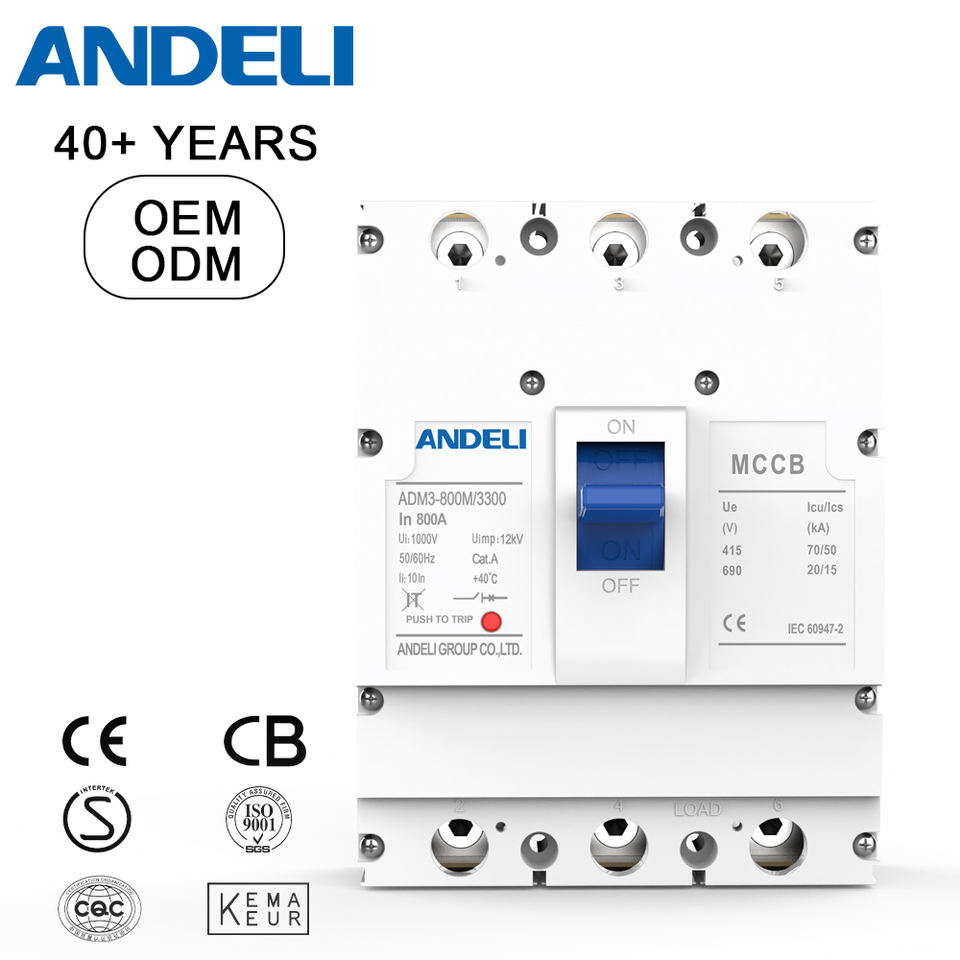 ANDELI 400V 690V 50/60Hz AC Moulded Case Circuit Breakers (MCCB) 800A ...