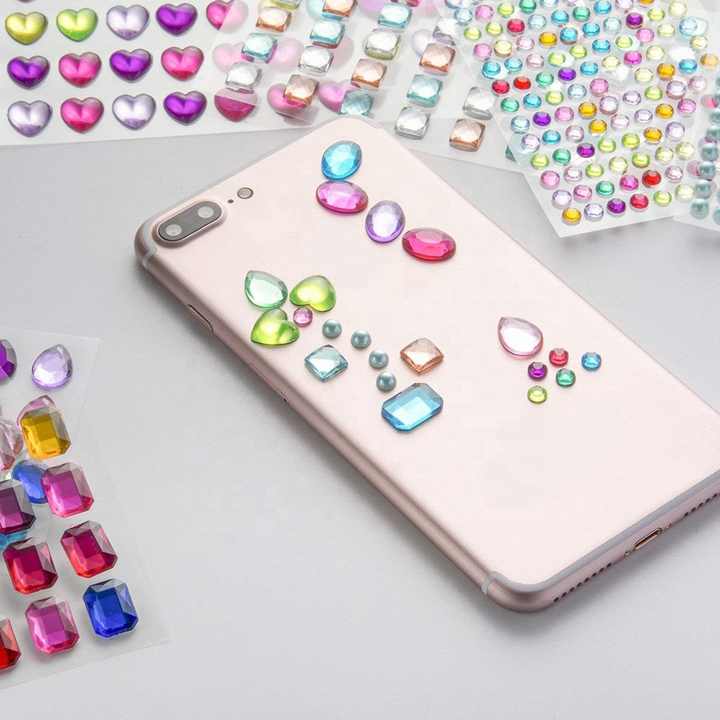Removable High Quality Colorful Cute Plastic Pearl Diamond Shaped ...