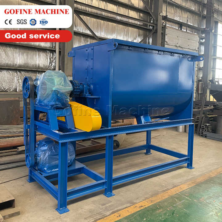 Powder Granules Fertilizer Mixer Rotary Drum Mixer for Compound Organic ...