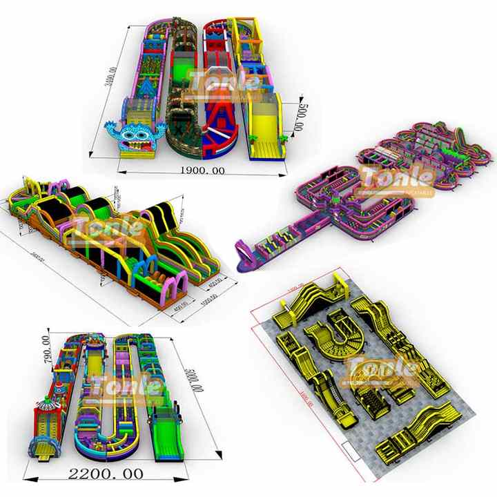 Outdoor Giant Obstacle Course - Ultimate Inflatable Fun
