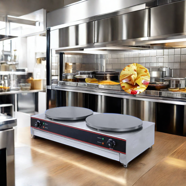 Commercial Stainless Steel Electric Crepe Machine Snack Equipment ...