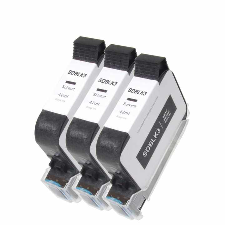 Markoprint SDBLK3 12.7mm 42ml Solvent Black Ink Cartridge