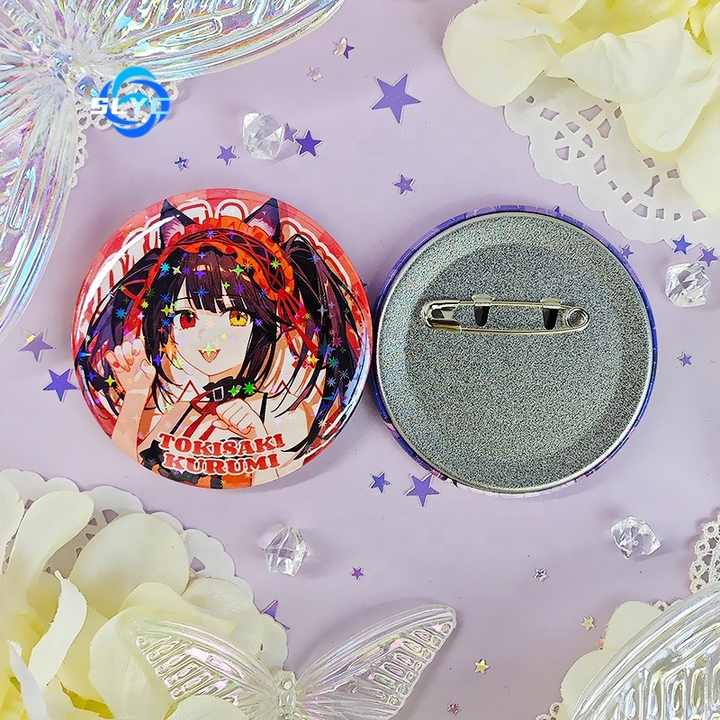 Date A Live Anime Tobiichi Origami Kotori Itsuka Laser Star Badge Anime ...