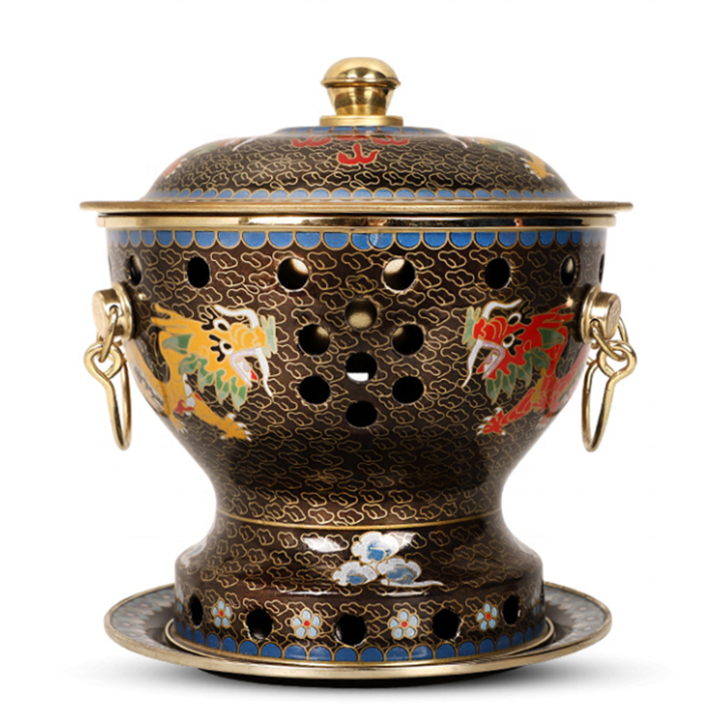High Quality Chinese Copper Hot Pot - Cloisonne Enamel