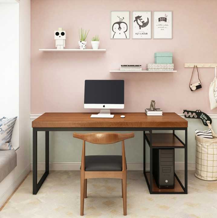 Customized Metal Steel Modern Home Nordic Work Single White Modular ...