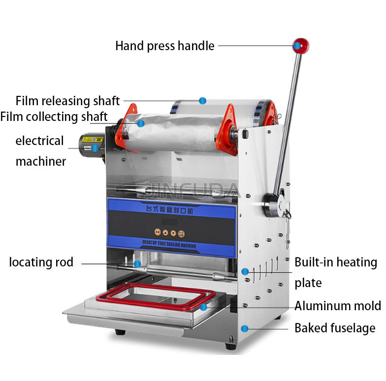 Semi-Automatic Electric Commercial Plastic Box Case Sealing Machine ...