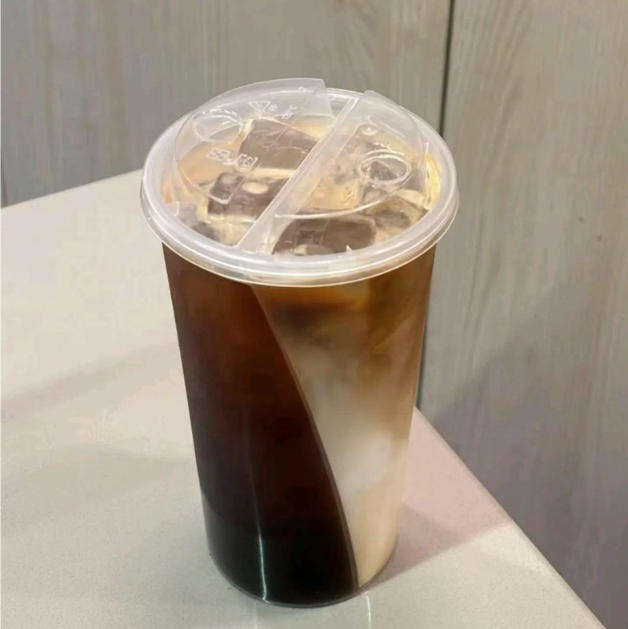 Plastic PP Single Wall Disposable Cups - Dual Flavor Juices
