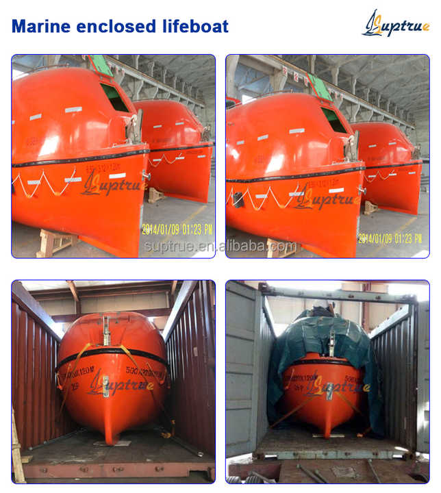 Solas Approved Marine Rescue FRP Totally Enclosed Lifeboat