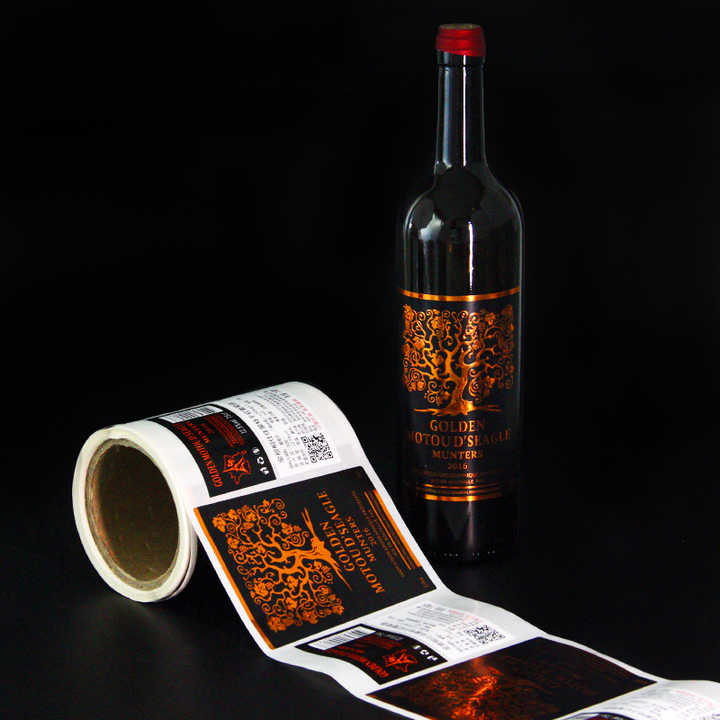 Custom Printing Luxury Texture Private Packaging Wine Labels